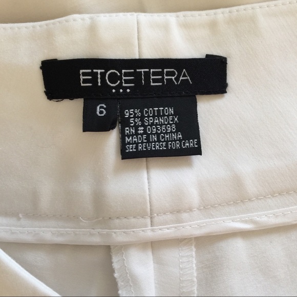 Etcetera | Pants & Jumpsuits | Etcetera Spring White Wide Leg Cotton ...